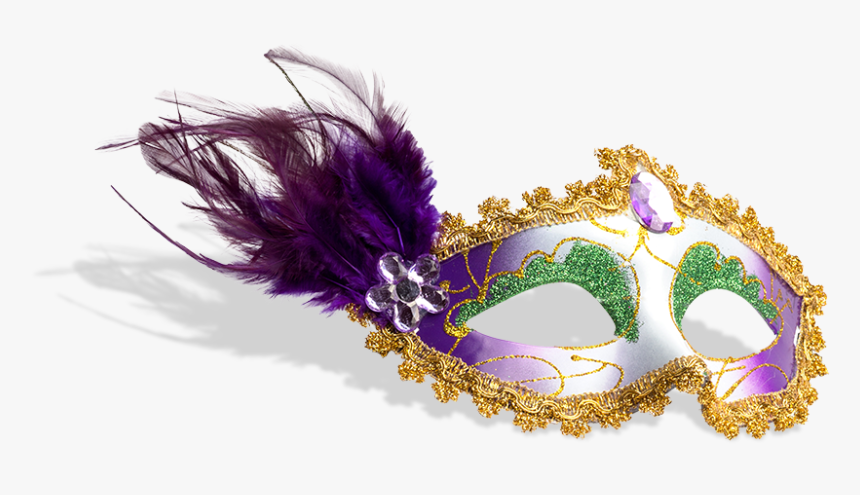 Mask Mail Size - Transparent Background Mardi Gras Feathers Png, Png ...