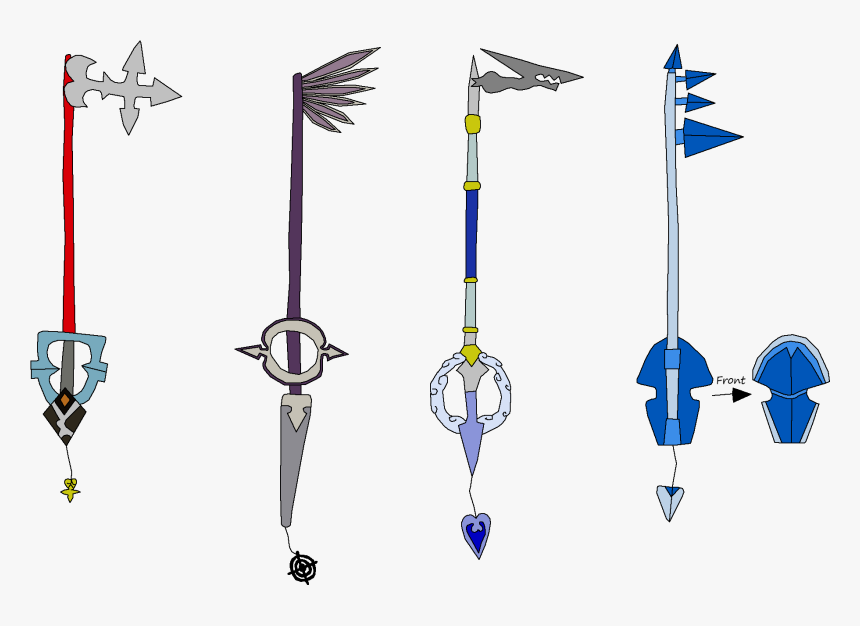 Organizationxiii Keyblades - Spear, HD Png Download , Transparent Png ...