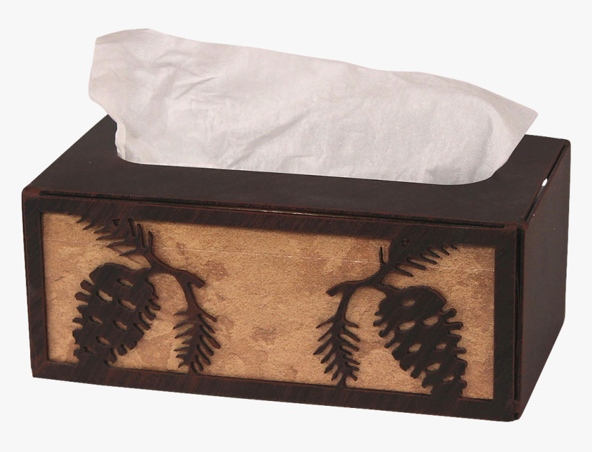 Iron Pine Cone Rectangle Tissue Box Cover - Seahorse, HD Png Download ...