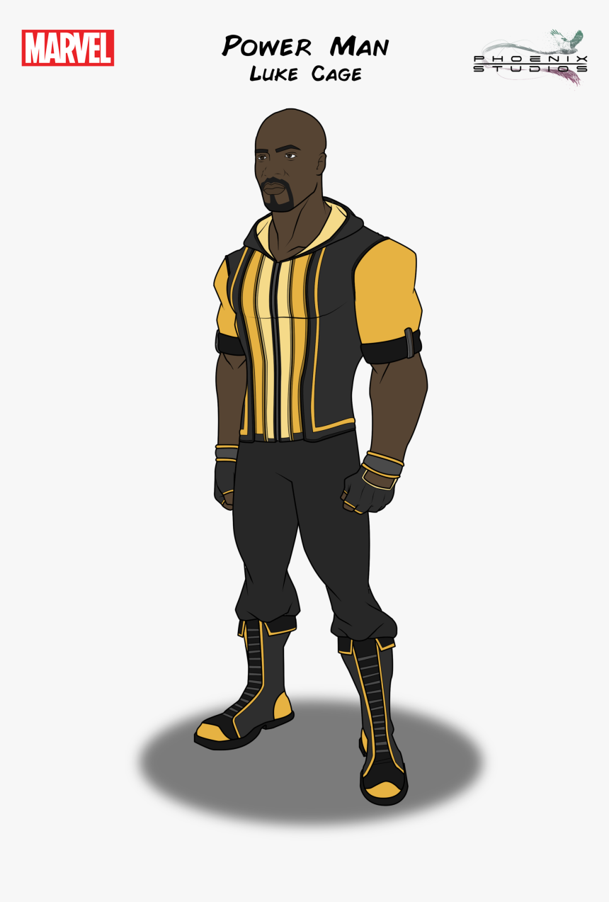 Power Man By Phoenixstudios91 - Winter Soldier Cartoon Png, Transparent ...