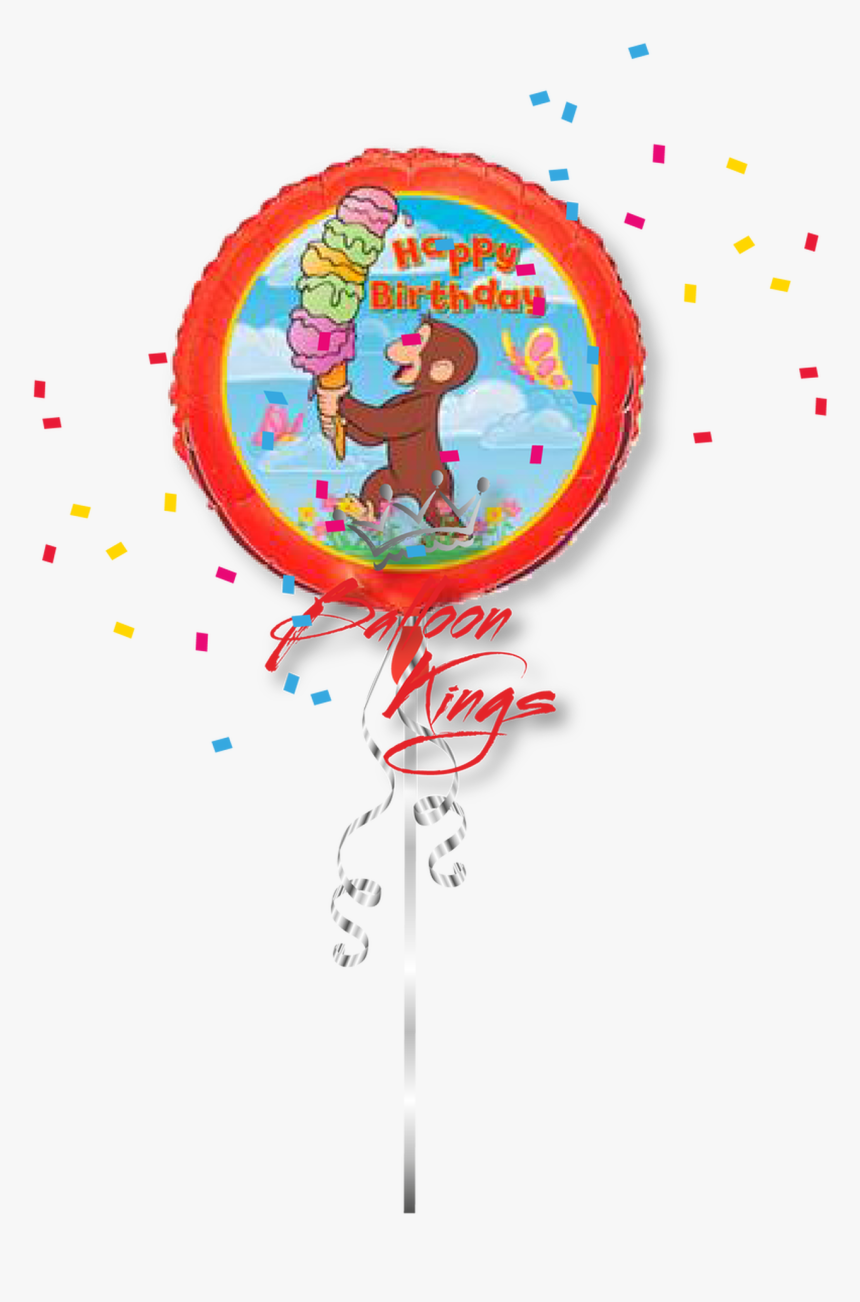 Curious George Ice Cream - Circle, HD Png Download , Transparent Png ...