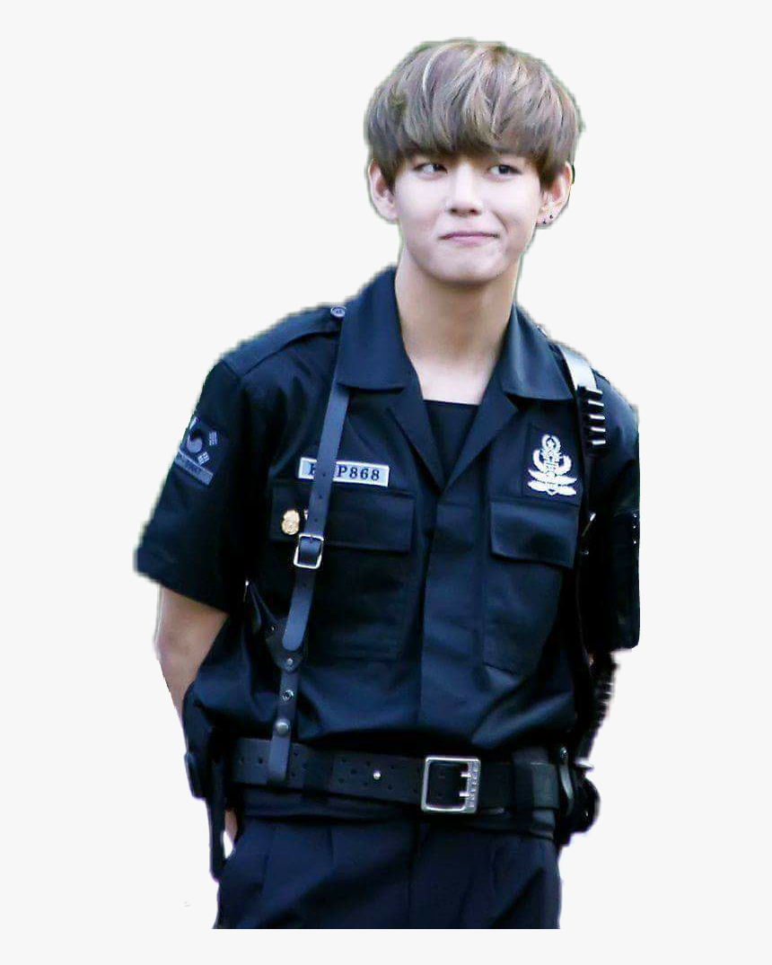 #policeman #bts #v #tae #bangtanboys #taehyung - Police, HD Png ...