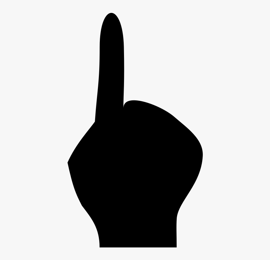 Finger - Silhouette, HD Png Download , Transparent Png Image - PNGitem