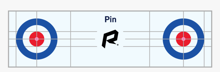 Curling Pin - Curling Sheet Dimensions, HD Png Download , Transparent ...