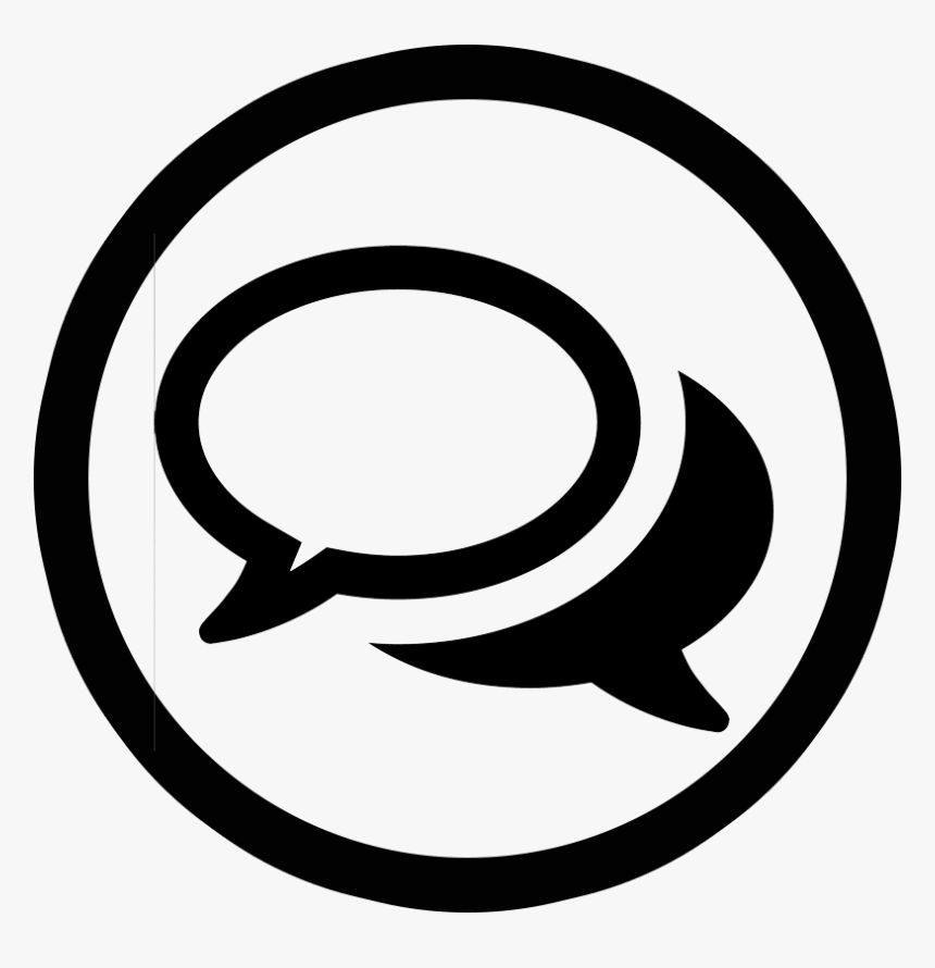 Chat Icon With A Circle, HD Png Download , Transparent Png Image - PNGitem