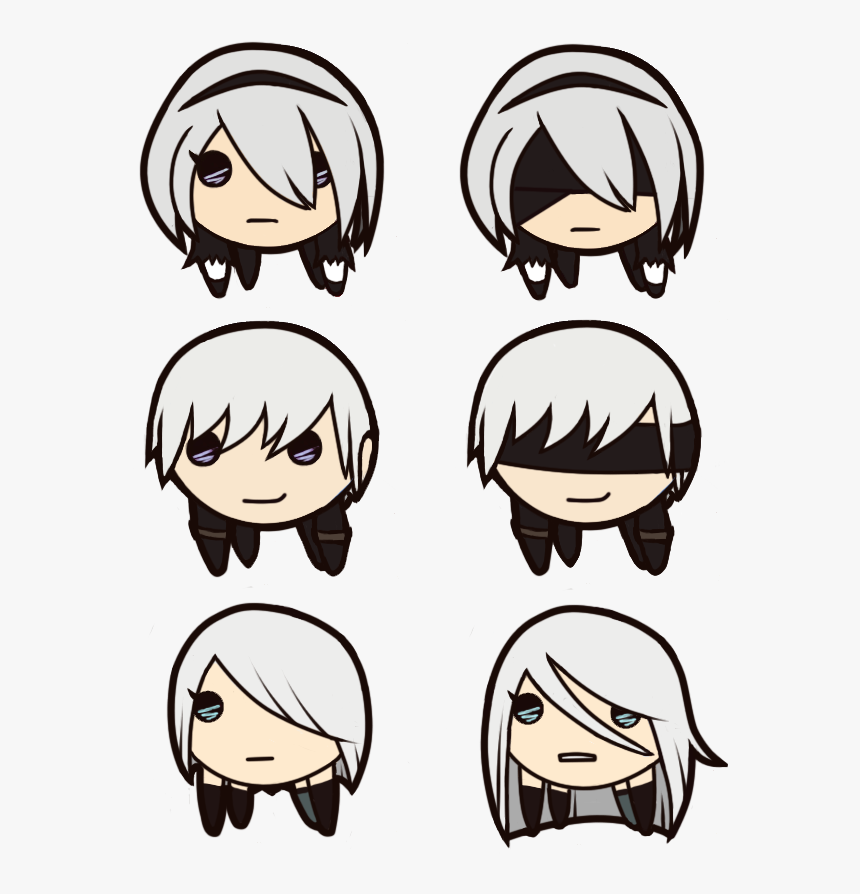 Eye Face Facial Expression Nose Smile Head Fashion - Nier Automata Icon ...
