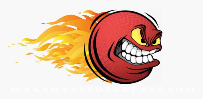 Flaming Dodgeba With - Kickball Clipart, HD Png Download , Transparent ...