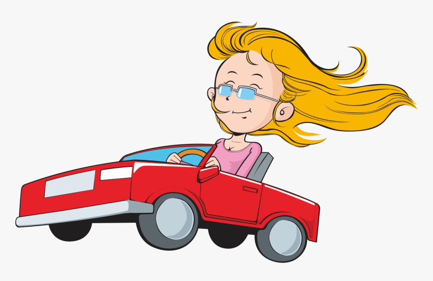 Car Driving Transprent Png Free Download - Woman Driving Car Clipart ...