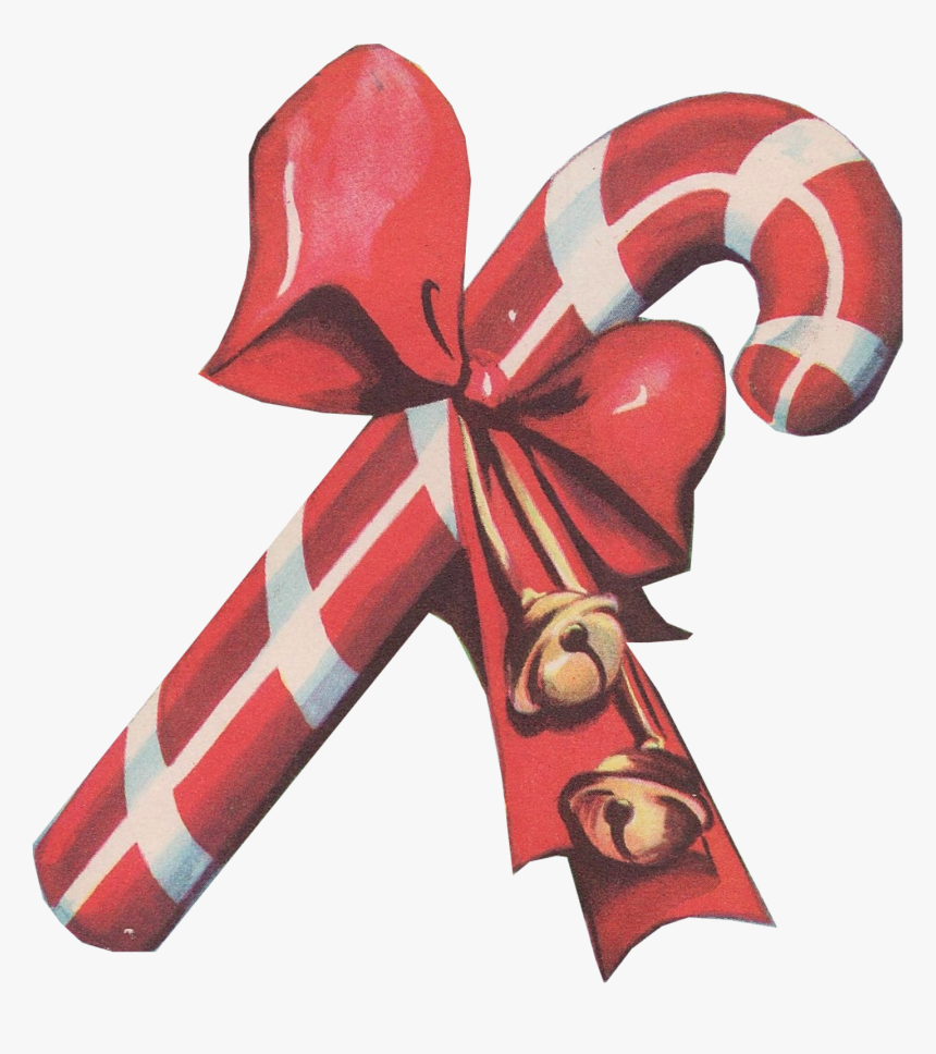 Vintage Candy Cane Clip Art, HD Png Download , Transparent Png Image ...