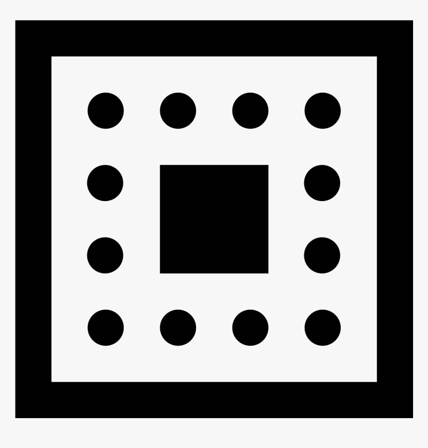 A Square With Slightly Rounded Corners, With A Smaller - Circle, HD Png ...