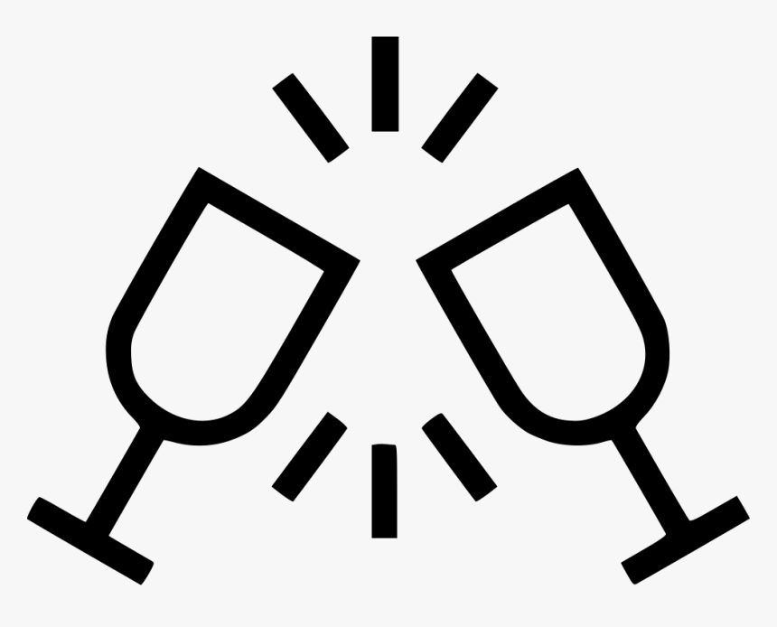 Wine Glass Salute Cheers Toast - Toast Icon, HD Png Download ...