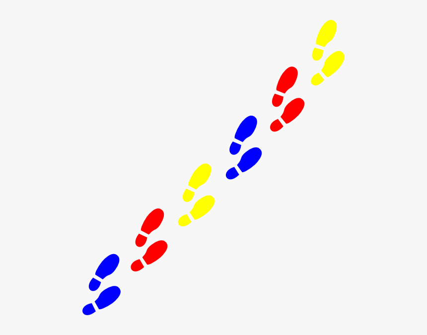 Colorful Shoe Prints Clipart, HD Png Download , Transparent Png Image ...