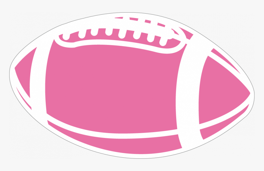 Pink Football Clipart - Pink Powder Puff Football, HD Png Download ...