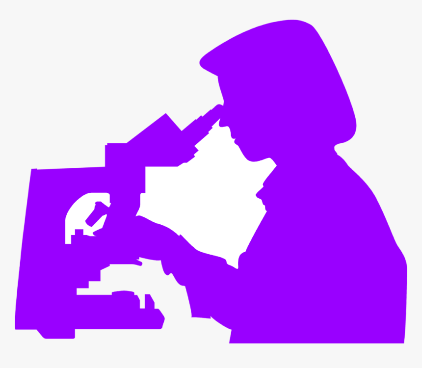 Microscope Clipart Lab Tech - Scientist Looking Through Microscope ...
