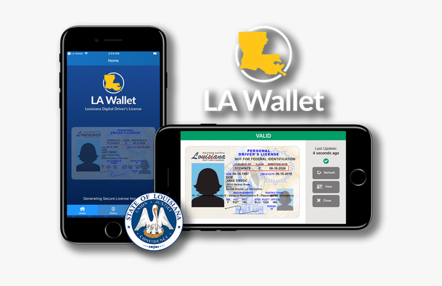 La Wallet Digital License, HD Png Download , Transparent Png Image ...