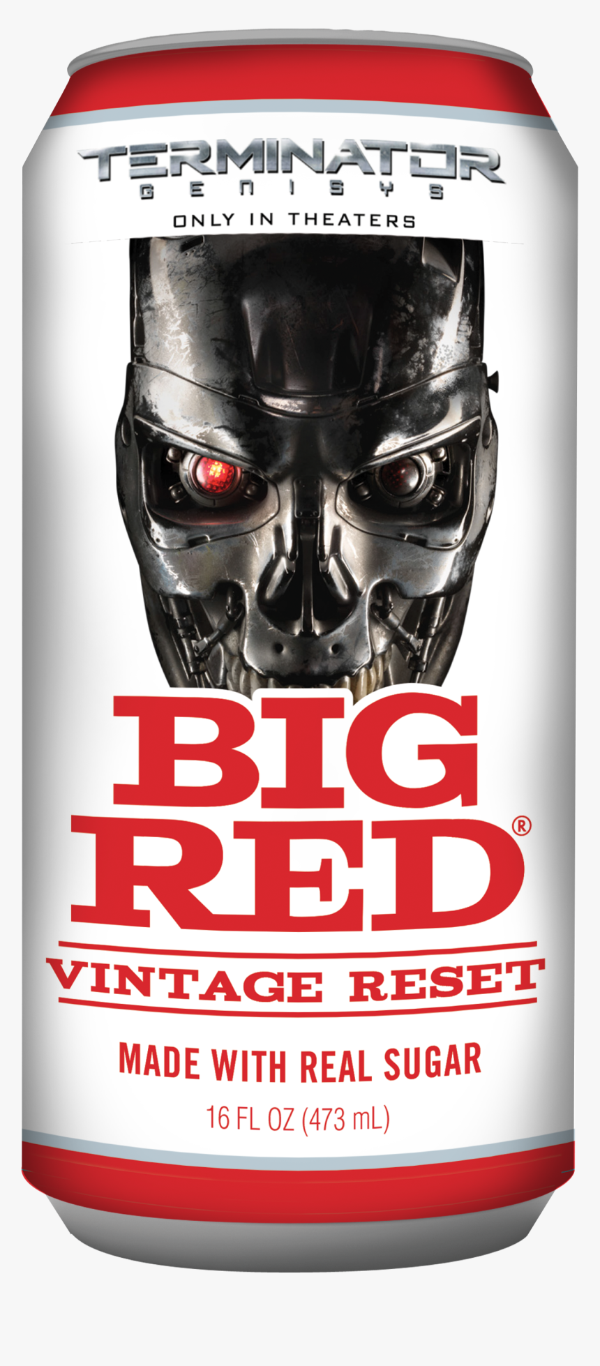 Big Red Vintage Reset Terminator Genisys Can - Poster, HD Png Download ...