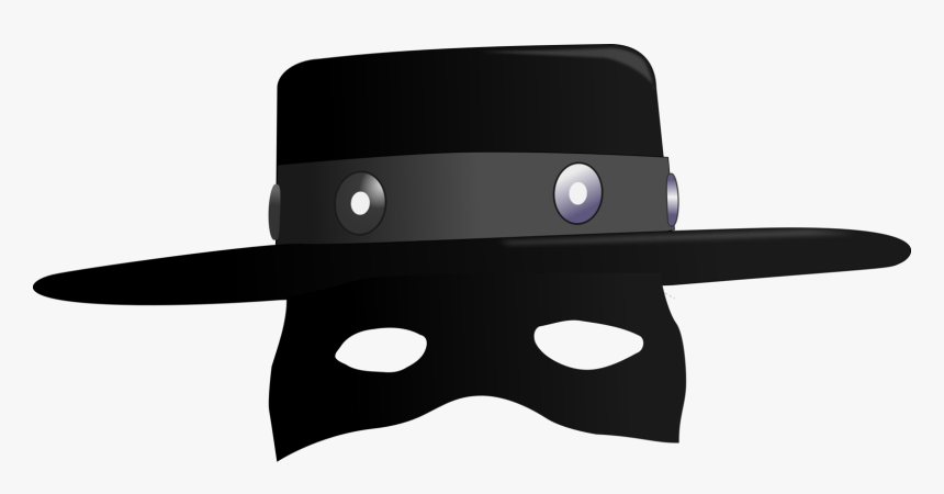 Headgear,zorro,hat - Zorro Mask Clipart, HD Png Download , Transparent ...