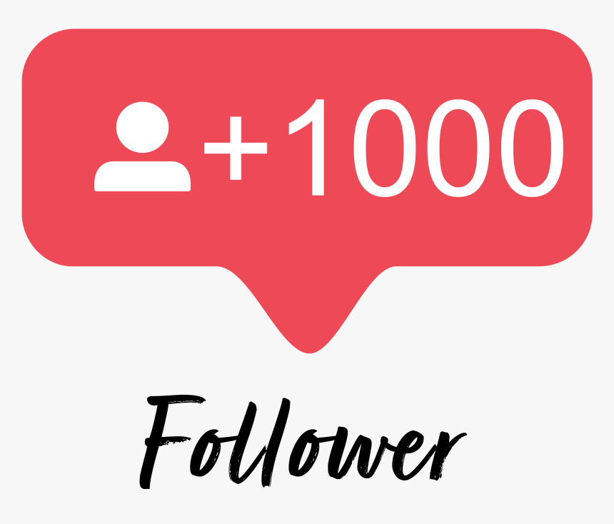 1 000 Instagram Followers, HD Png Download , Transparent Png Image ...