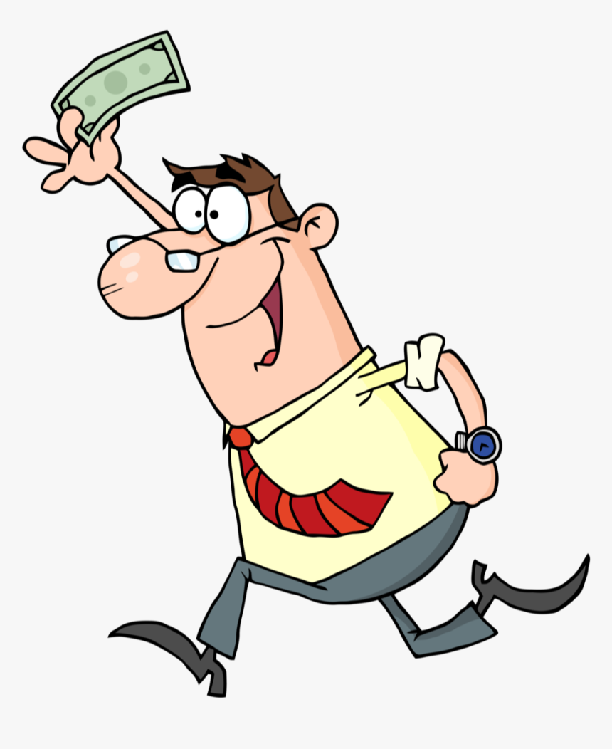 People Running With Money , Transparent Cartoons - People Running With ...