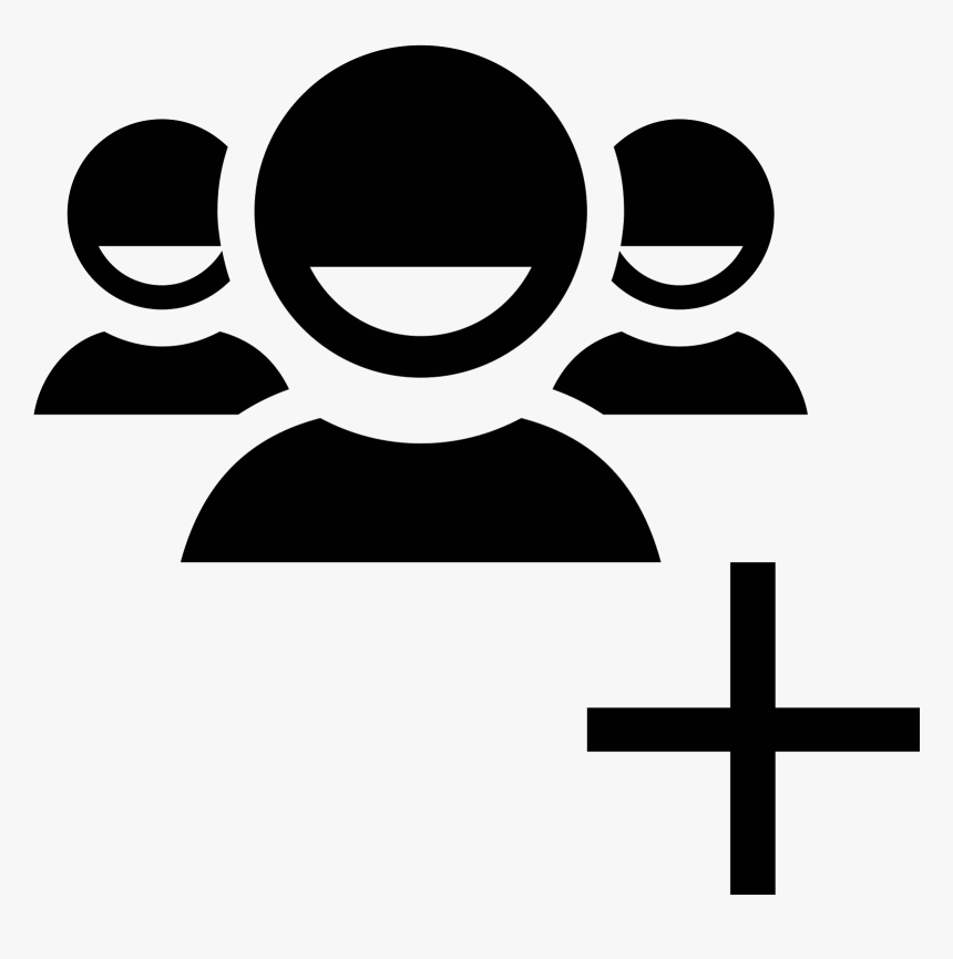 Add A User - Add Group Icon, HD Png Download , Transparent Png Image ...
