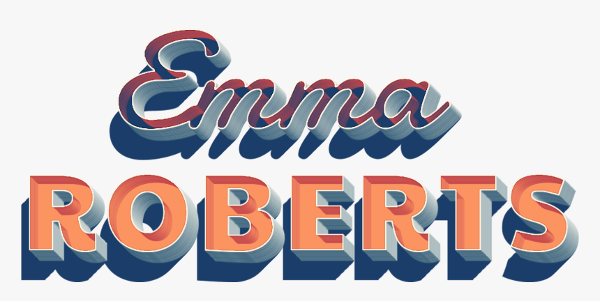 Emma Roberts 3d Letter Png Name - Graphic Design, Transparent Png ...