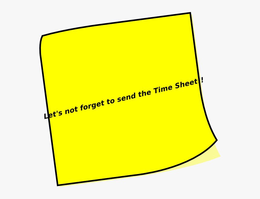Timesheet Reminder Svg Clip Arts - Time Sheet Free Clipart, HD Png ...
