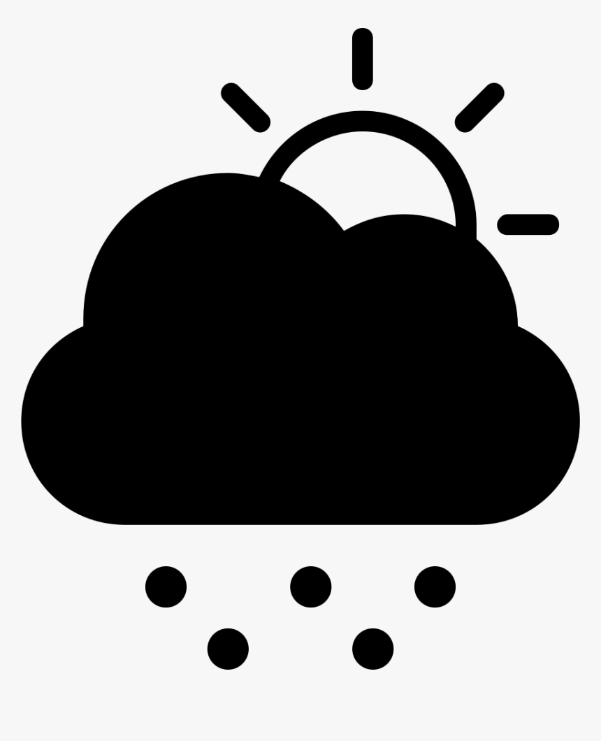 Cold Stormy Day Weather Symbol Of Dark Cloud Hiding - Cloud With ...