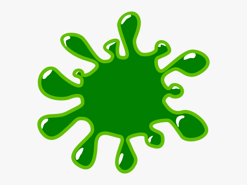 Green Paint Splat Clipart, HD Png Download , Transparent Png Image ...