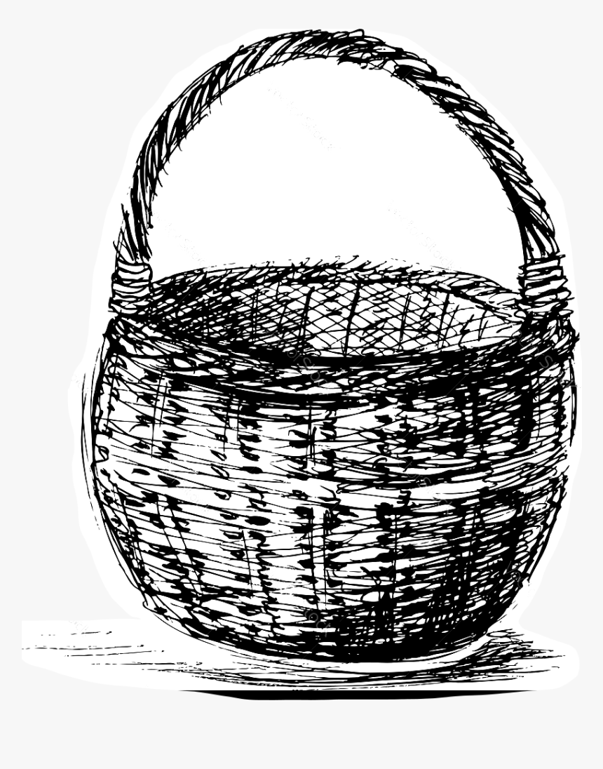 Basket Drawings, HD Png Download , Transparent Png Image - PNGitem