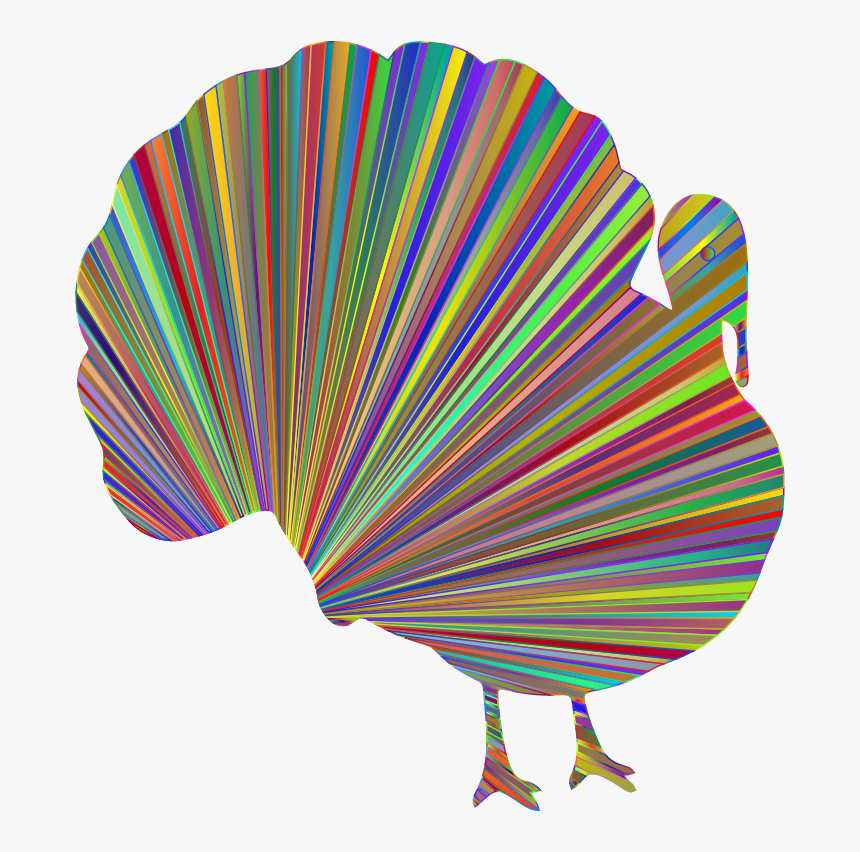 Turkey Silhouette Polyprismatic Rays - Illustration, HD Png Download , Transparent Png Image ...