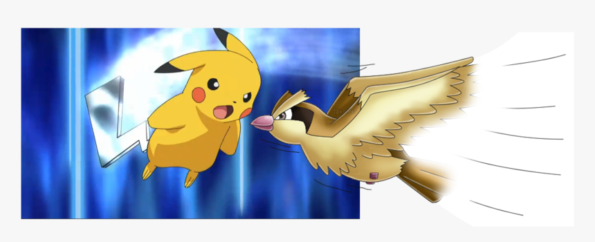 Pikachu Vs Pidgey, HD Png Download , Transparent Png Image - PNGitem