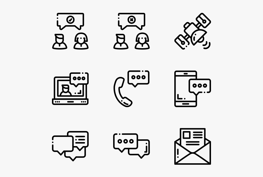 Communication - Icons Adobe Vector, HD Png Download , Transparent Png ...