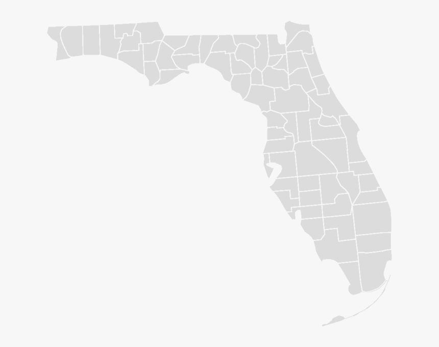 Blank Map Of Florida Png, Transparent Png , Transparent Png Image - PNGitem