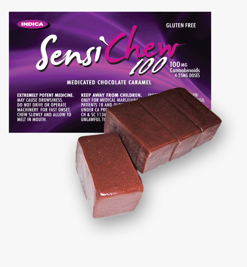 Sensi Chew Indica 300dpi Ca - Sensi Chew Cbd Platinum, HD Png Download ...