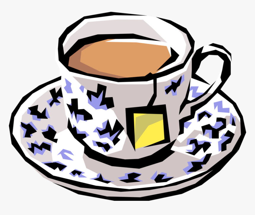 Vector Illustration Of Cup Of Hot Steeped Tea - Thermal Energy In Hot ...