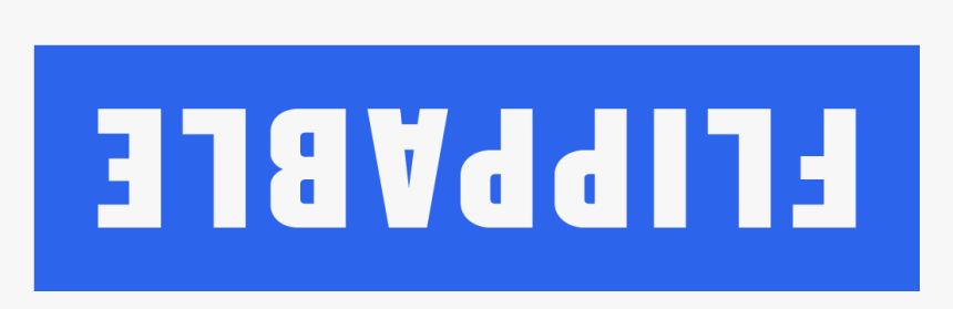 Flippable Logo Rgb Blue Hires - Printing, HD Png Download , Transparent ...