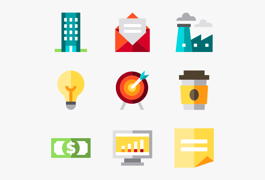 Business Flat Icons Png, Transparent Png , Transparent Png Image - PNGitem