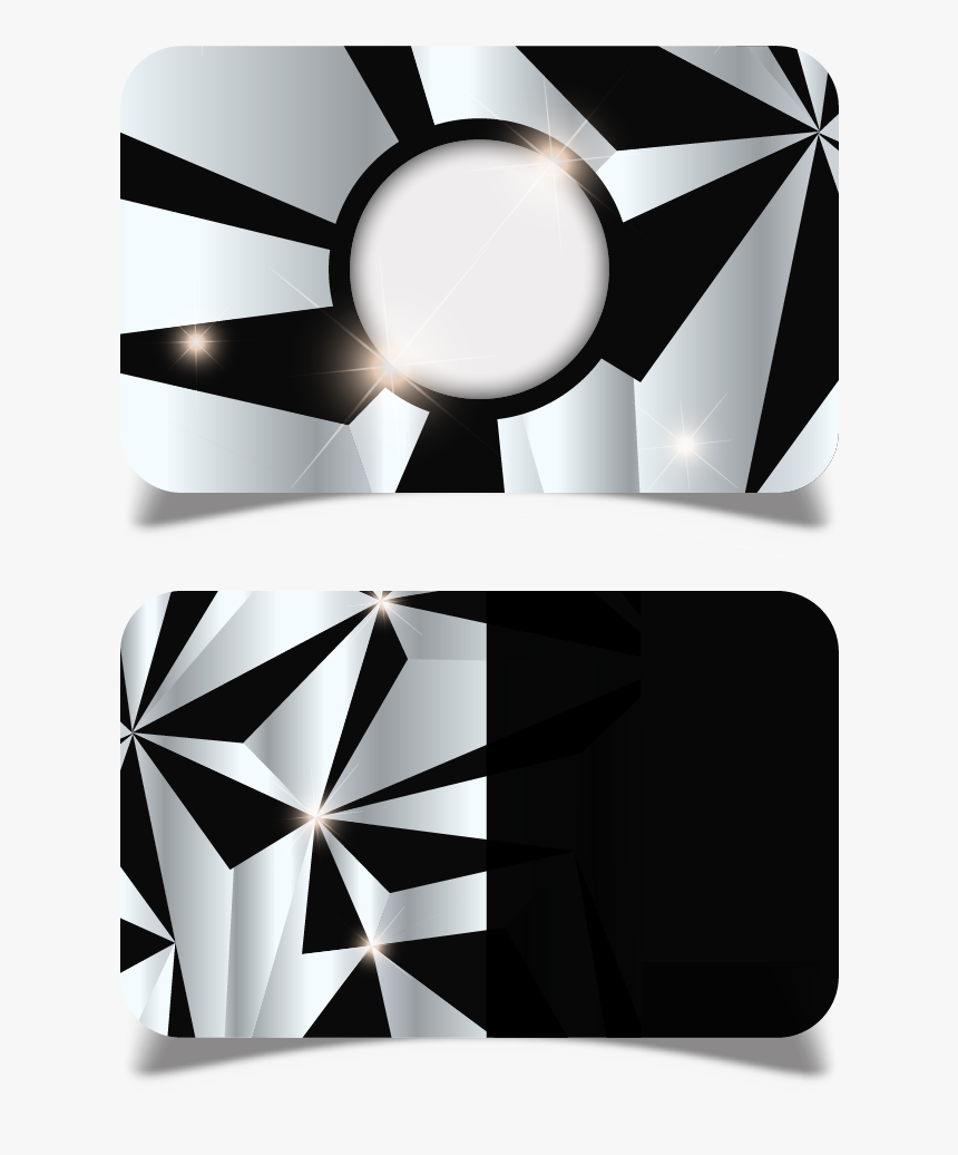 Silver Black Visiting Card, HD Png Download , Transparent Png Image ...