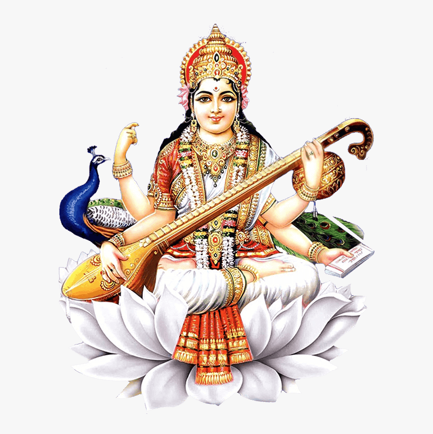 Goddess Saraswati, HD Png Download , Transparent Png Image - PNGitem