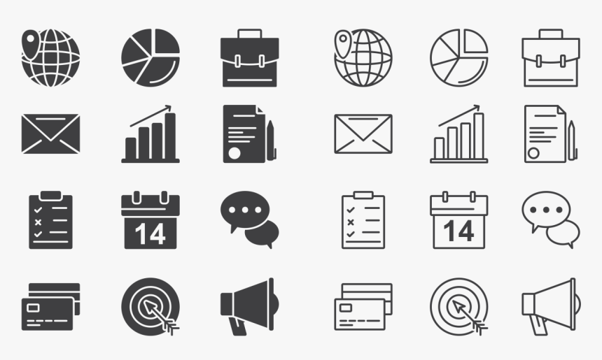Transparent Business Icons Png - Business Icon Vector Png, Png Download ...