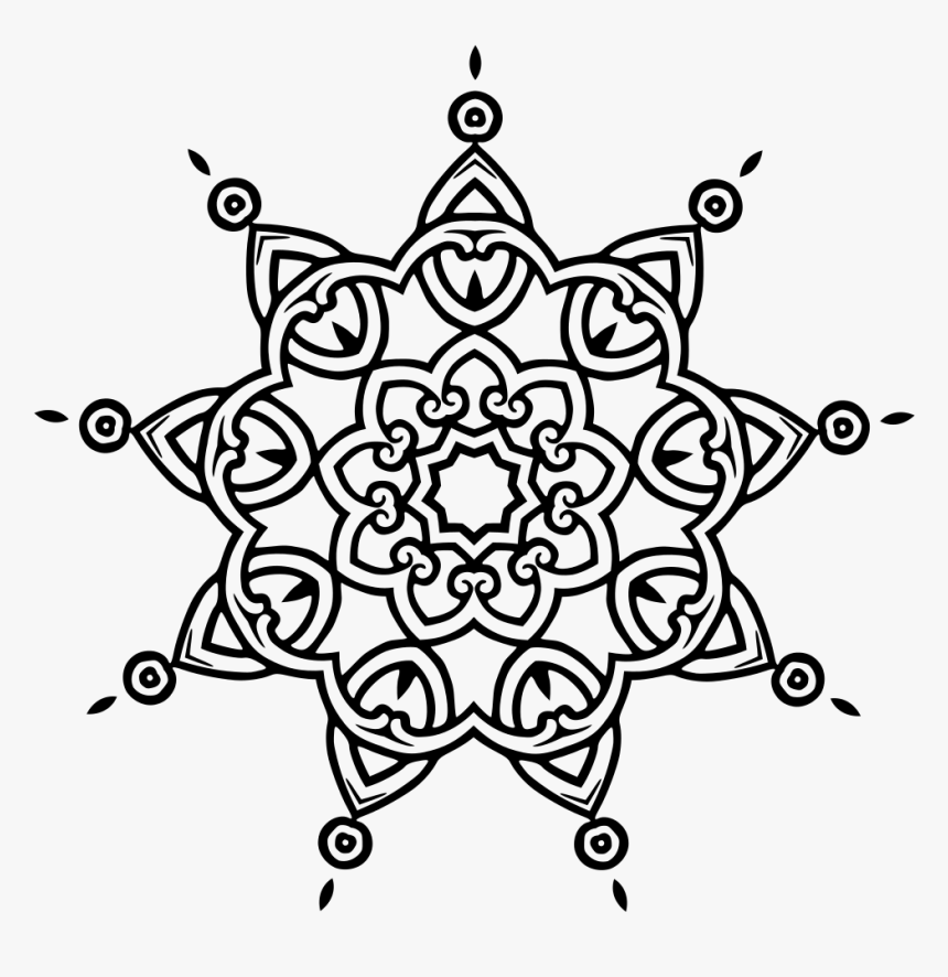 Rangoli Black And White, HD Png Download , Transparent Png Image - PNGitem
