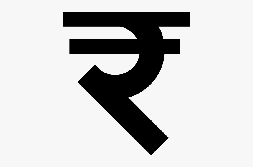 Rupee Symbol White Png, Transparent Png , Transparent Png Image - PNGitem