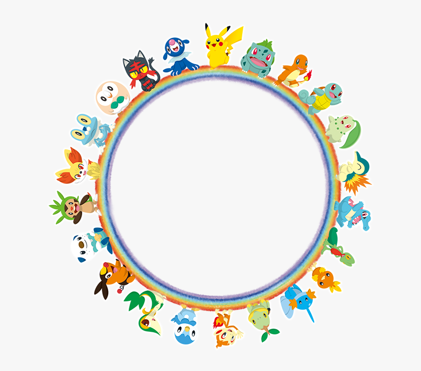 Pokemon Starters Circle, HD Png Download , Transparent Png Image - PNGitem