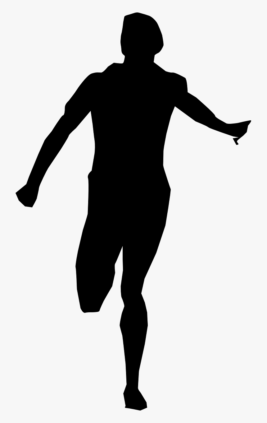 Man Running Male - Person Running Silhouette Png, Transparent Png ...