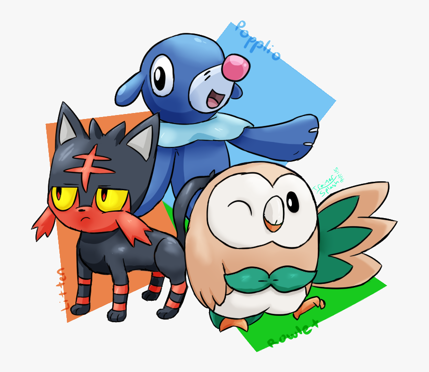 Transparent Rowlet Png - Alolan Region Starter Pokemon, Png Download ...