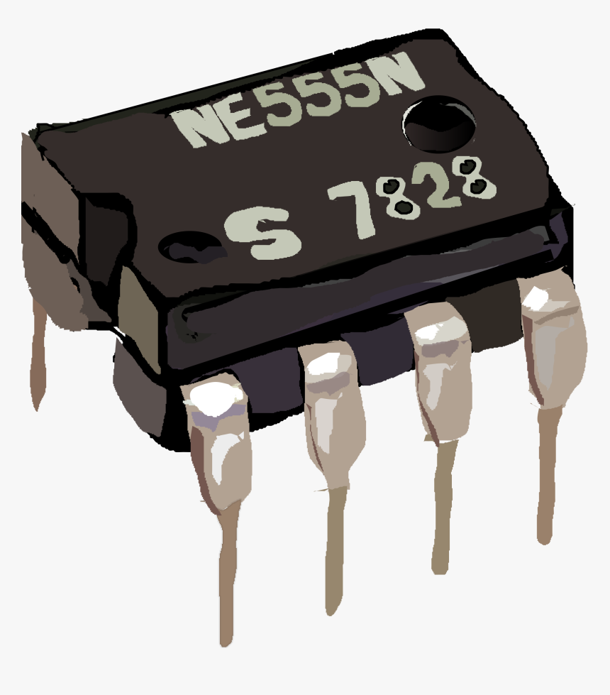 555 Timer Ic Png Clip Arts - Ic 555 Pulse Width Modulation, Transparent ...