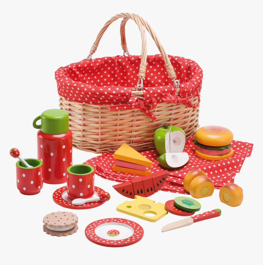 Picnic Basket With Food Clipart Free