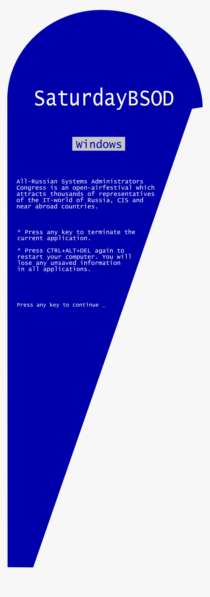 Bsod Winder Flag Clip Arts - Electric Blue, HD Png Download ...