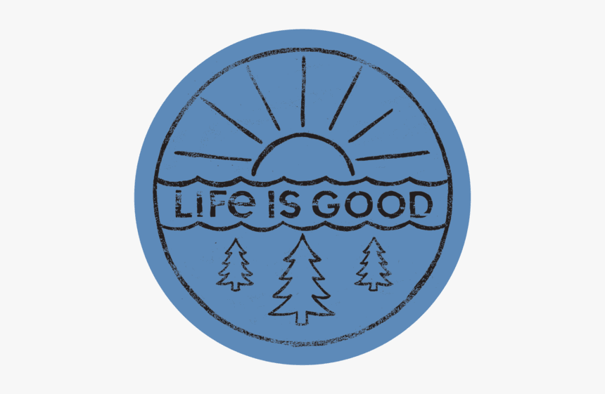 Minimal Sunrise Forest - Life Is Good Lig, HD Png Download ...