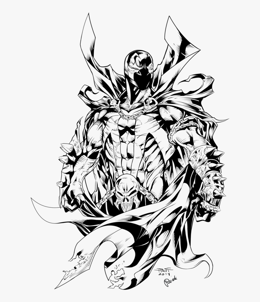 Spawn Ink By Puciek Mystic Arts, Digital Ink, Spawn, - Spawn Black And ...